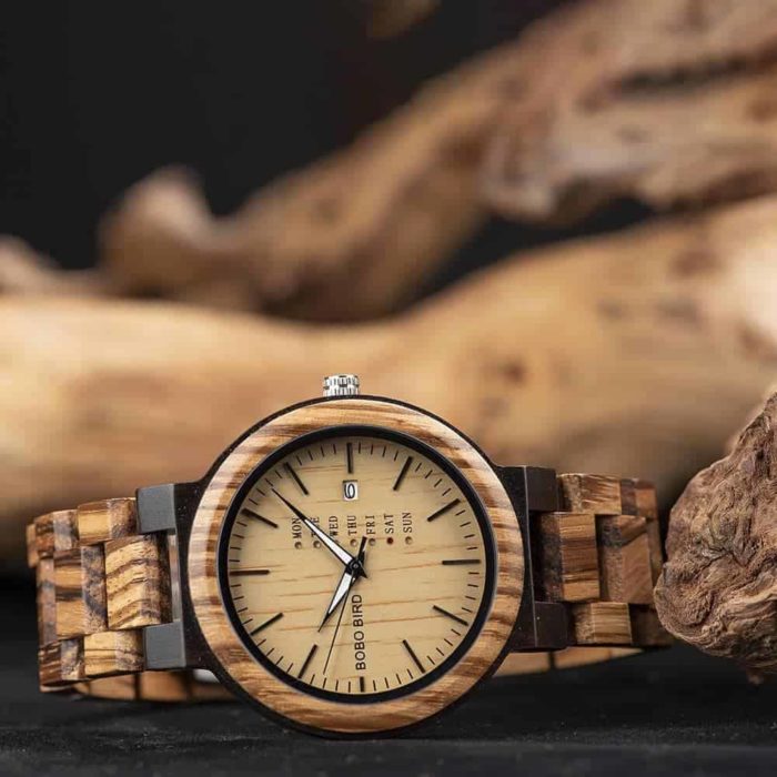 Zebra Wood Watch Show Date and Week 026-1 | BOBO BIRD