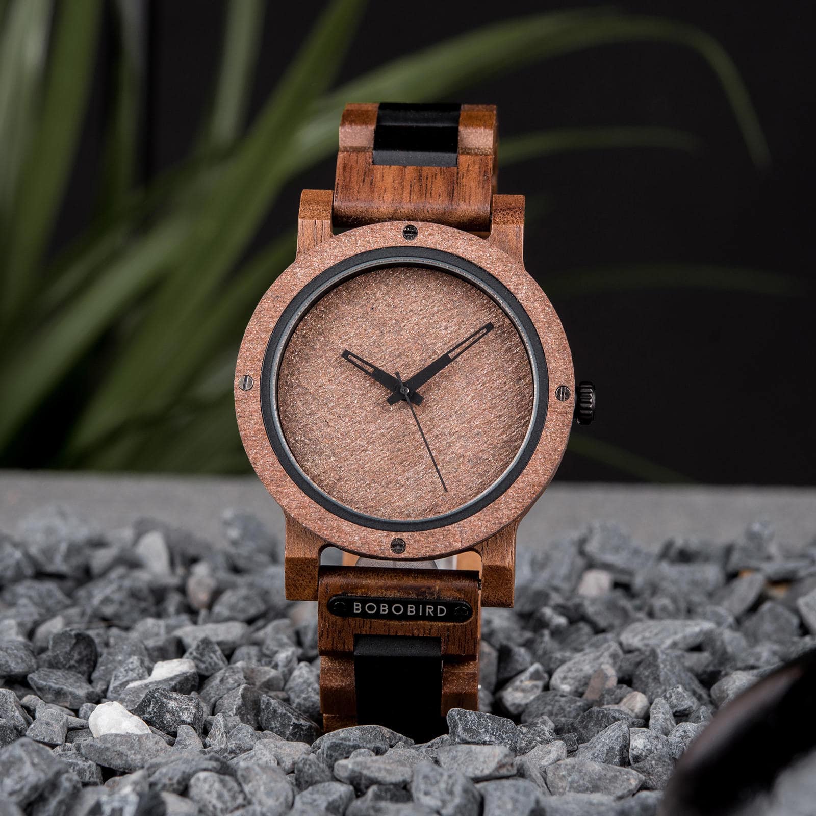 Wooden watches walnut automatic skeleton mechanical wooden watch T91-1