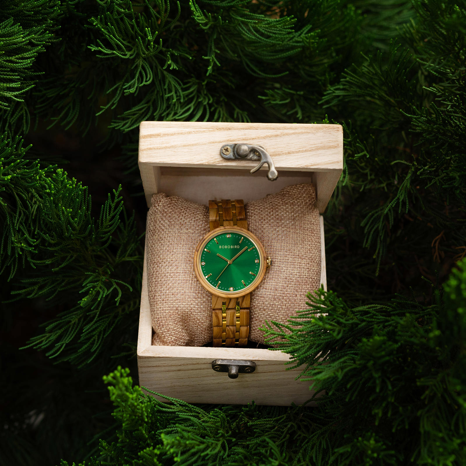Wooden Watches For Women Natural Olivewood - QUEEN