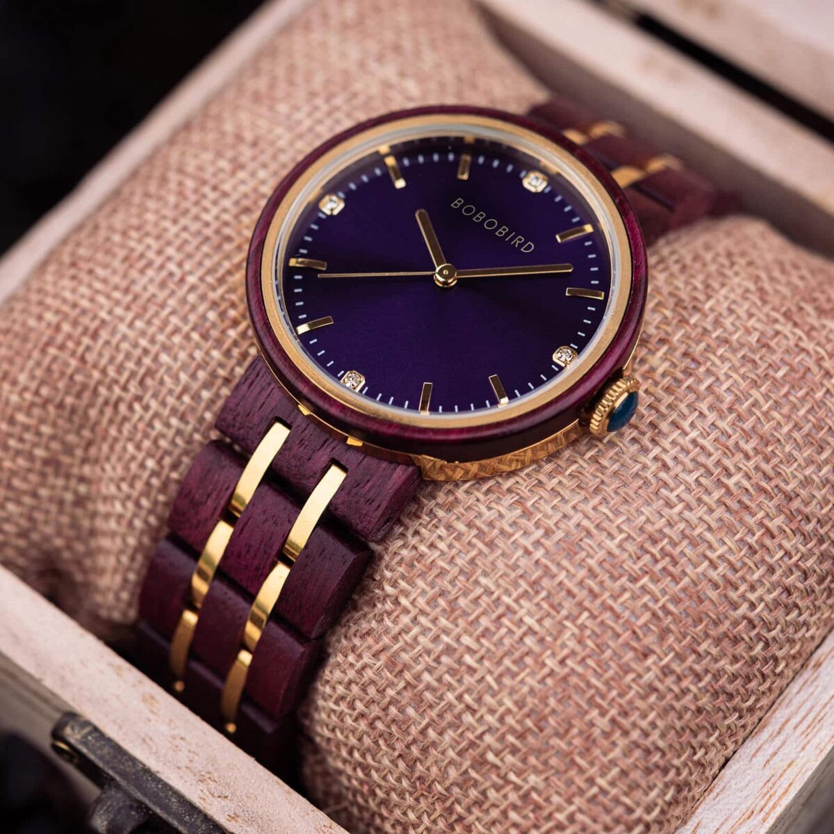 Wooden Watches For Women Natural Red Sandalwood - ROYAL