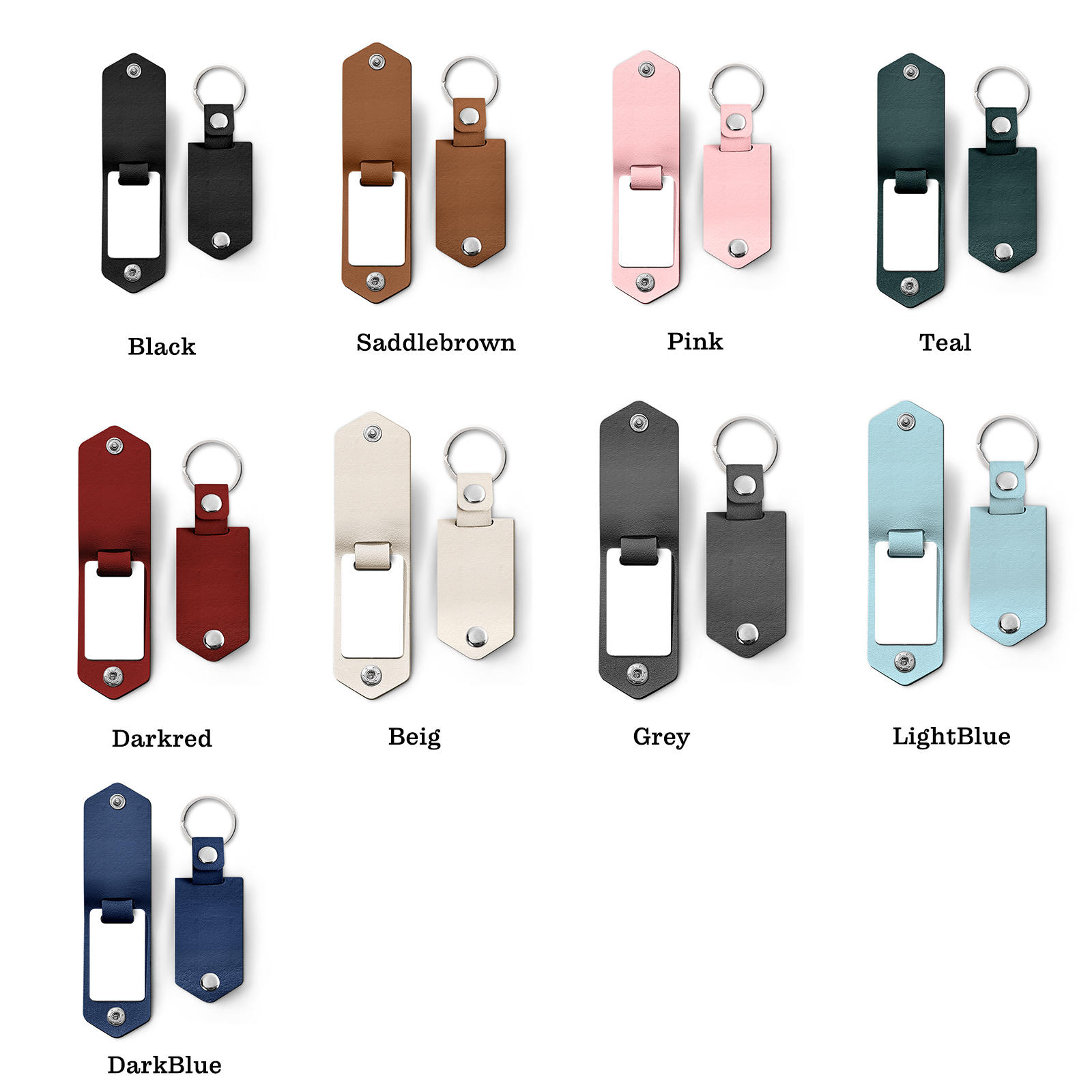 Personalized Leather Photo Keychain | BOBO BIRD