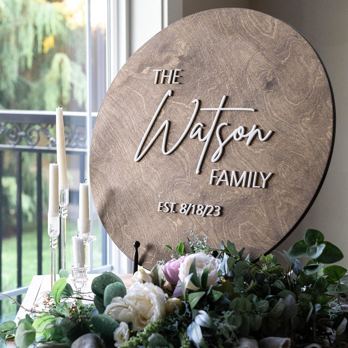 Custom Wood Wedding Sign - Wedding Guest Book Decor | BOBO BIRD