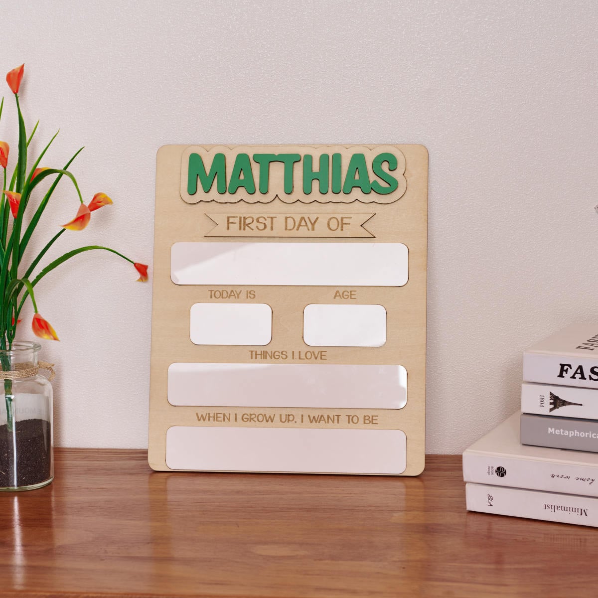 Personalized First Day of School Sign | BOBO BIRD
