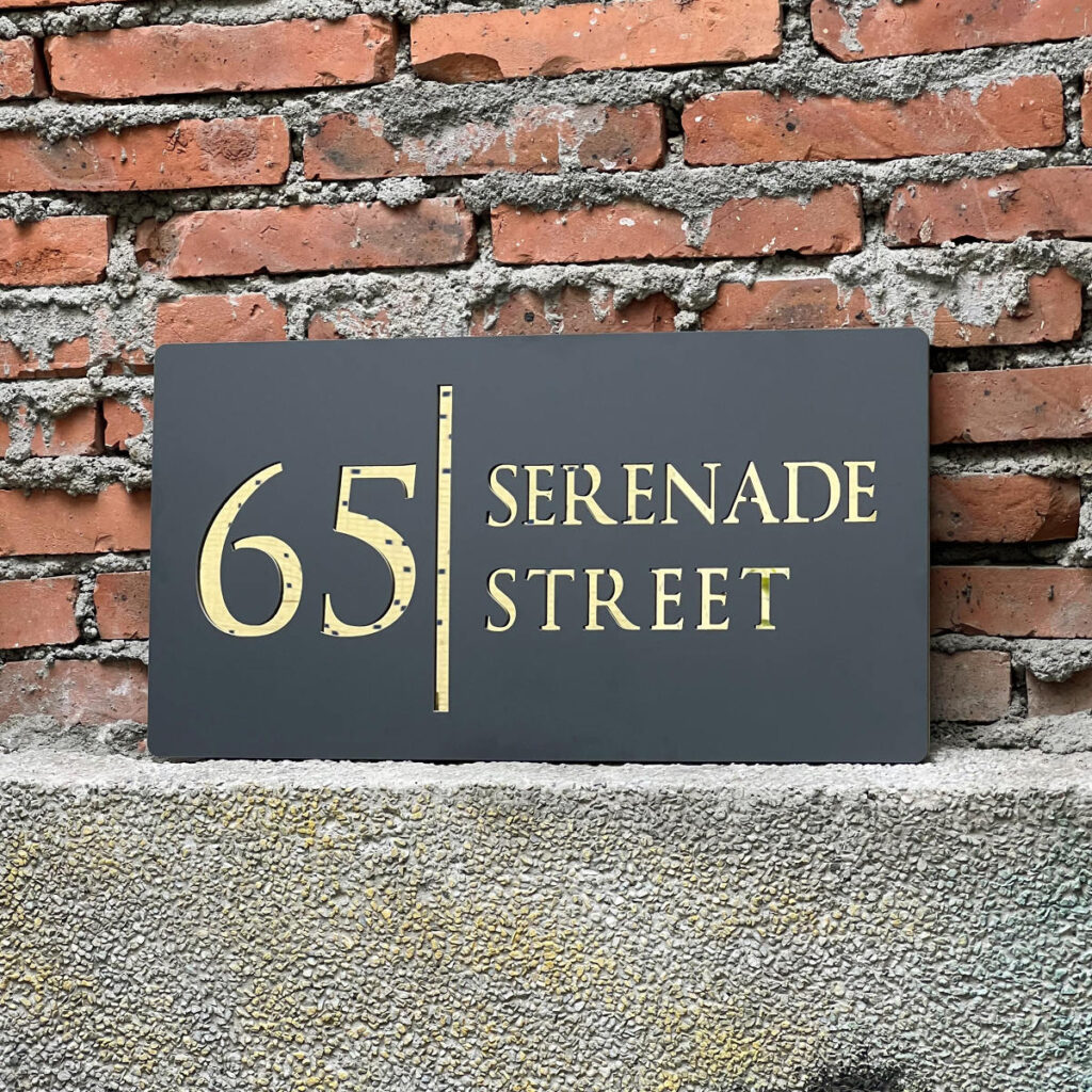 Custom House Number Sign | BOBO BIRD