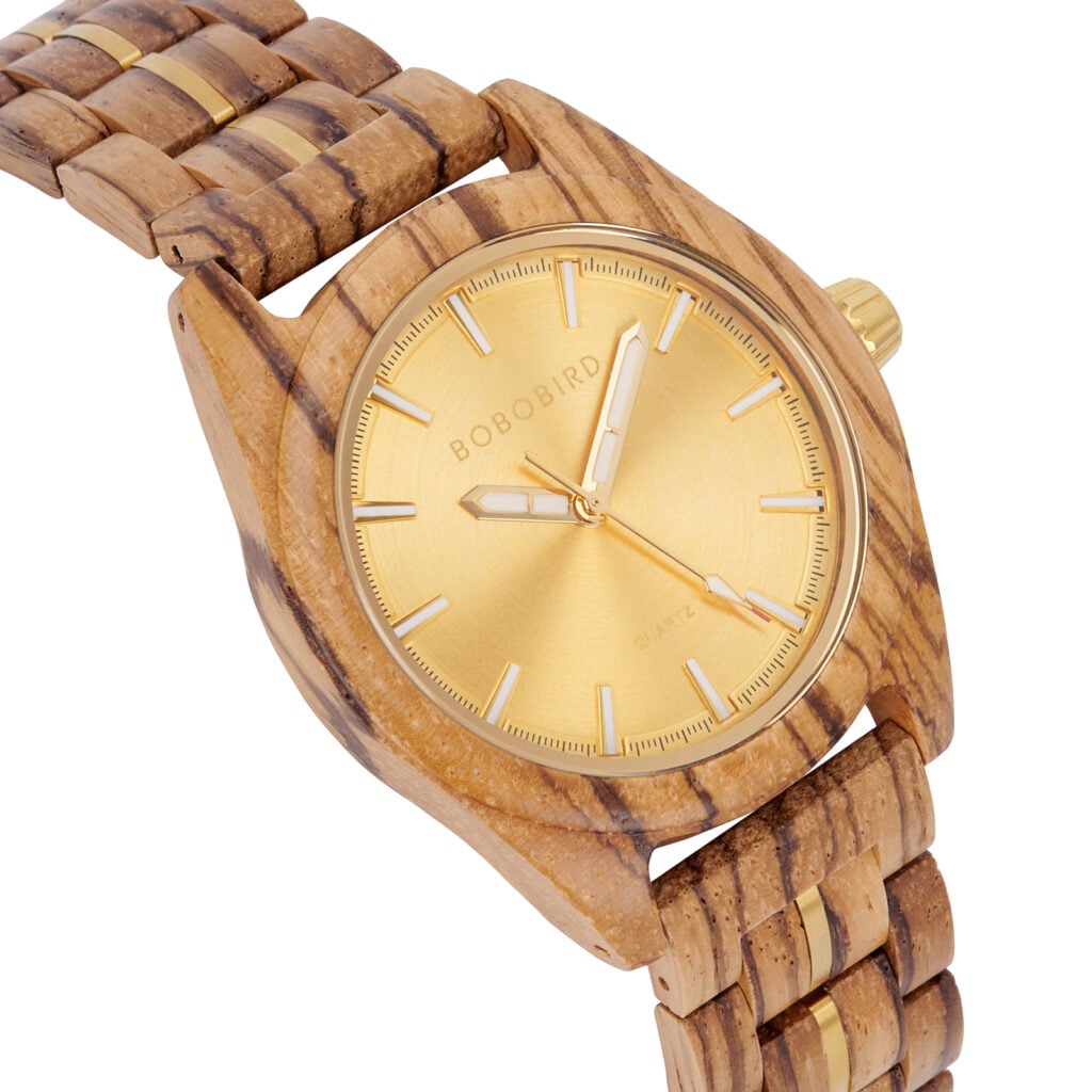 Nature's Palette Collection Zebrawood Golden Hour Aesthetic Watch T164-4